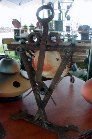 Décoration de jardin - Sculpture musicale Totem à percussion