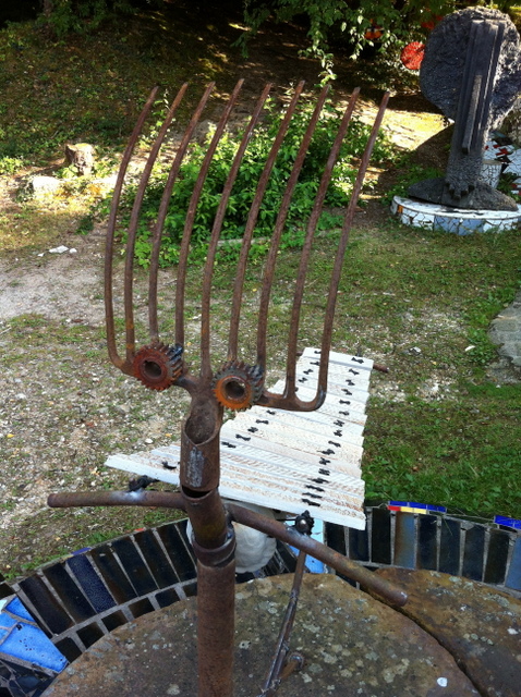 Décoration de jardin - Sculpture musicale Totem à percussion